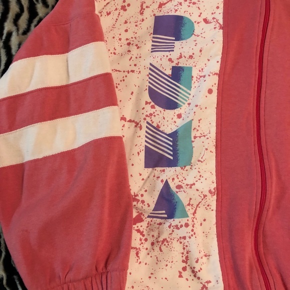 Puma | Jackets & Coats | Vintage Pink Puma Fleece Track Jacket | Poshmark